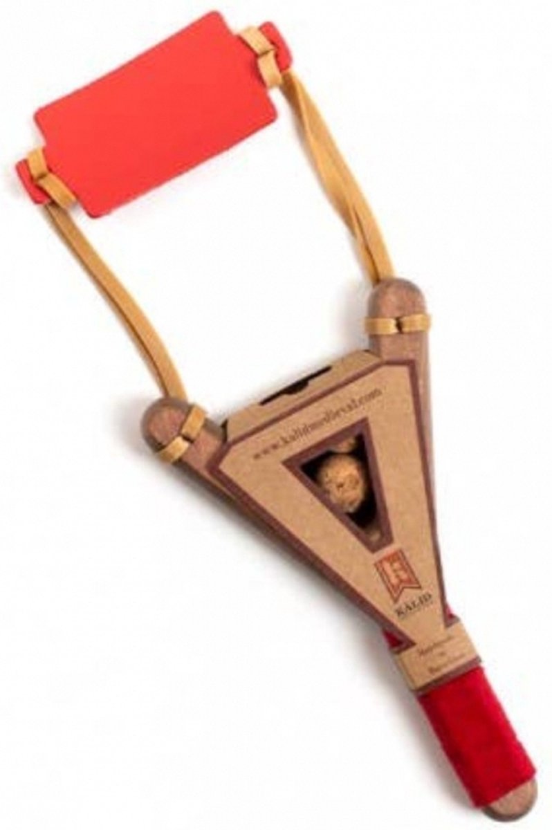 Kalid Medieval Toys - Katapult met kurken ballen - Luxe Editie Rood ...
