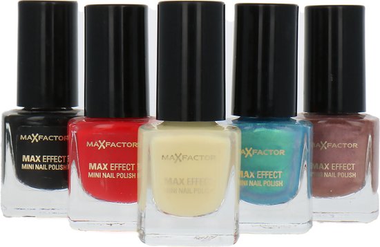 Max Factor Set 20 Mini Nagellak - 5 x 4,5 ml (set van 5) | bol.com