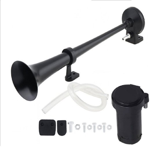 Luchthoorn 12 Volt | met Compressor | Gas Toeter | Hoorn | voor Auto ...