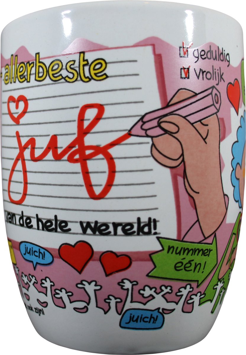 Cartoon beker - Juf | bol.com