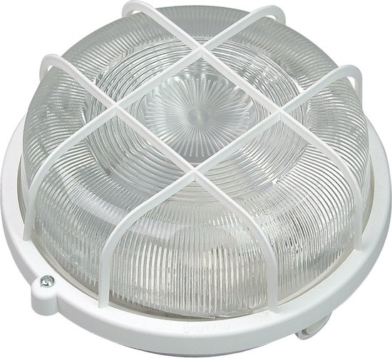Ronde bullseye (bulleye) buitenlamp, wit E27, 4008223961524 | bol
