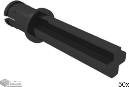 50x LEGO 18651 Technic as Zwart, 50 stuks | bol.com