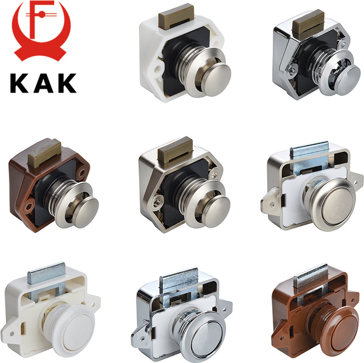 Kak 20 Stuks Rv Lock Push Lock Voor Camper Auto Rv Jacht Push Sloten Meubels Kast... | bol.com