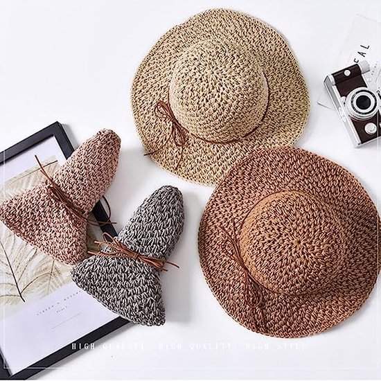 Zonnehoed Dames - Zomerhoed - Strohoed UV - Strandhoed - Hoed voor ...