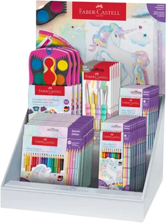 Faber Castell Unicorn Faber Castell display gevuld met: Colourgrip ...