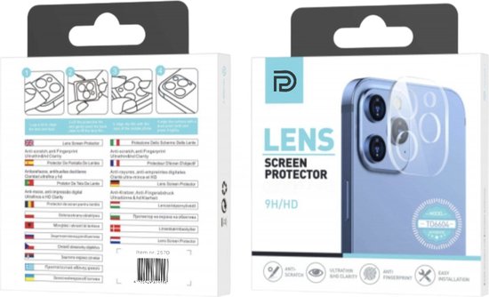 PD® - Screenprotector geschikt voor iPhone 12 Lensbeschermer - Pelicura ...