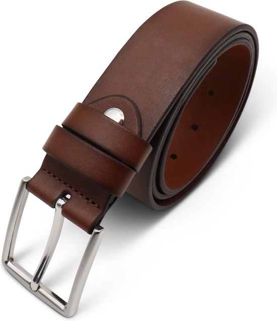 Riem casual - Riem Heren - Riem Dames - Leren riem - Brede riem - Leer ...