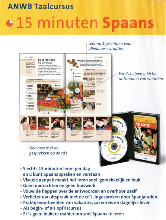 15 Minuten Spaans - ANWB Taalcursus, Ana Bremon | 9789018123215 ...