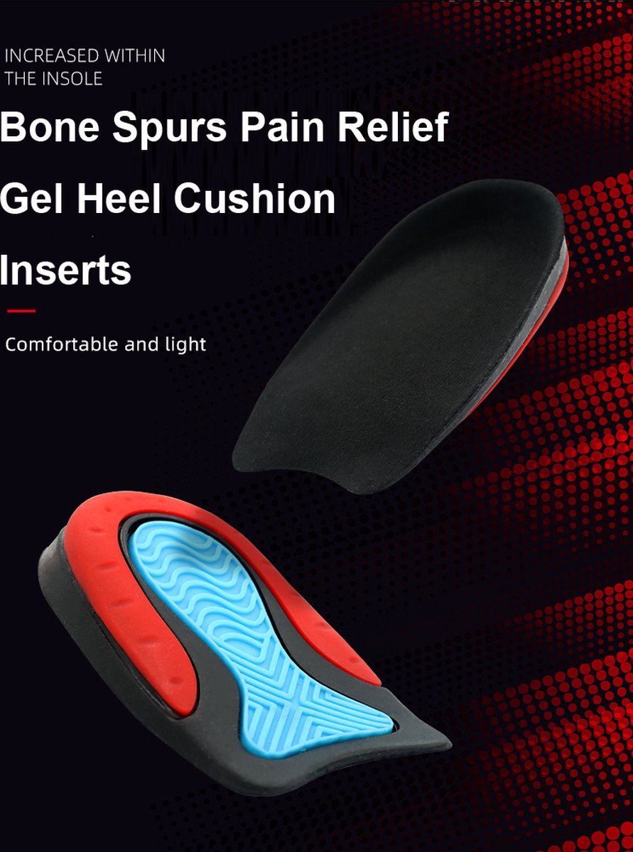 Gelhak Inlegzolen I Hielspoor Zooltjes I Hiel Zooltjes Met Anti Slip I ...