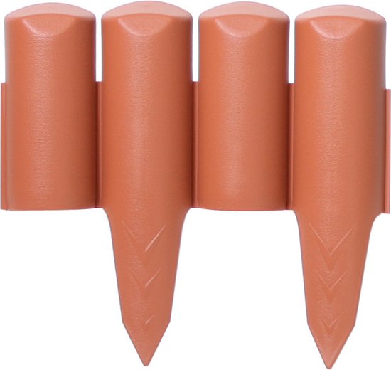 Kunststof graskant/tuin rand/kantopsluiting - terracotta - met een ...