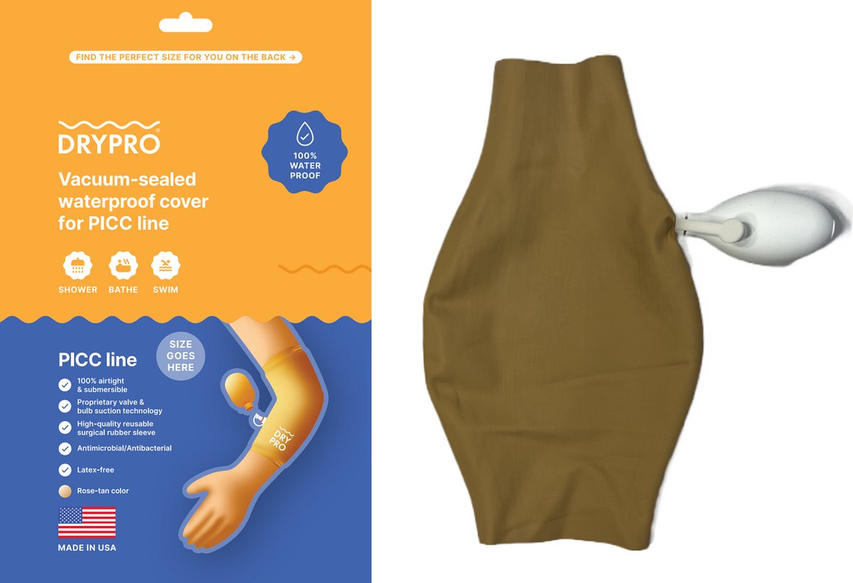 DRYPRO douchehoes voor een PICC-lijn in de arm - maat Large (PIC-17 ...