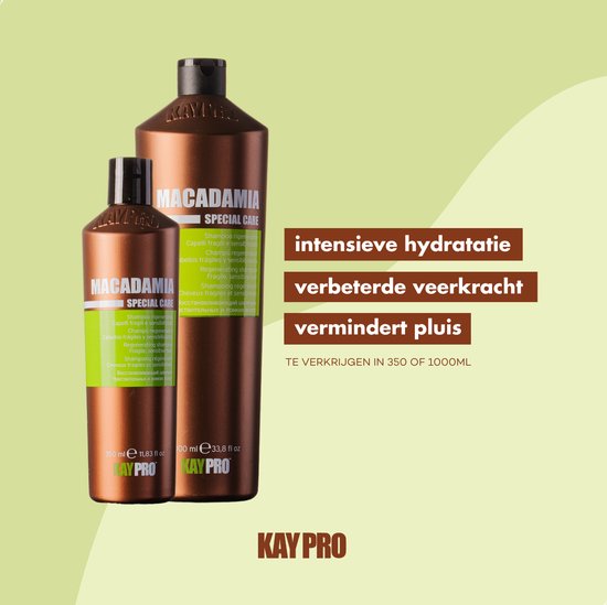 KayPro Shampoo Voor Fijn Droog haar 350 ml – Met Macadamia Olie ...