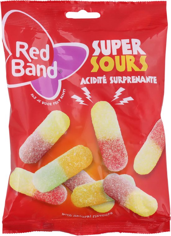 Red Band zure bliksem - 210 gram - Snoep - Snoepgoed - Snoeppot ...