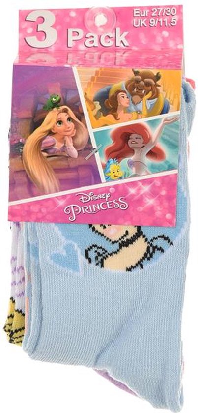 Disney Princess - sokken Disney Princess - 3 paar maat 23/26 | bol