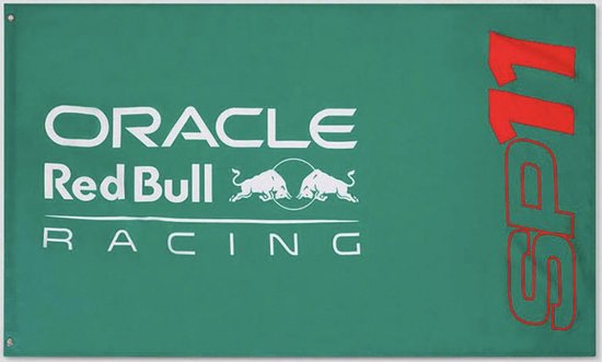 Formule 1 Red Bull Racing Sergio "Checo" Perez 11 Vlag Groen | bol