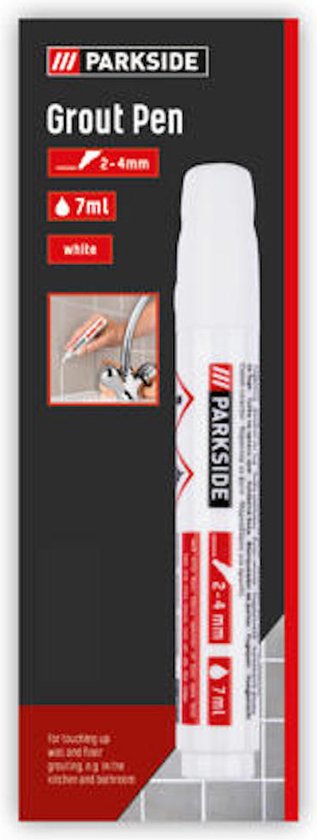 Parkside Grout Pen - Voegpen voor wand- en vloervoegen - 2/4 mm - 7 ml ...