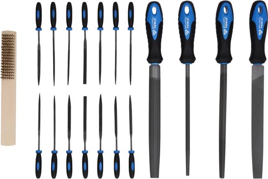 Brilliant Tools BT103030 Vijlen set met vijlenborstel, 19-delig 1 stuk ...