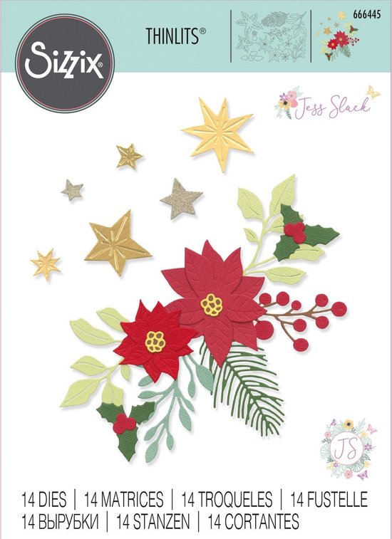 Sizzix Thinlits Die Set Festive Foliage | bol.com