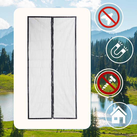 HIXA Deurhor Magnetisch met 2 Raamhorren - Anti Insect - Horgordijn | bol