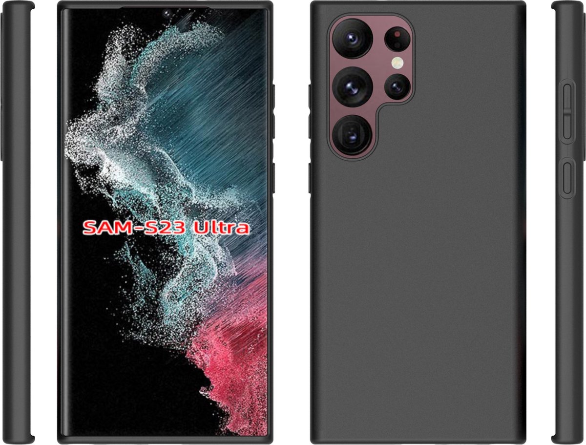Fonu Samsung Galaxy S23 Ultra Zwart hoesje | bol.com