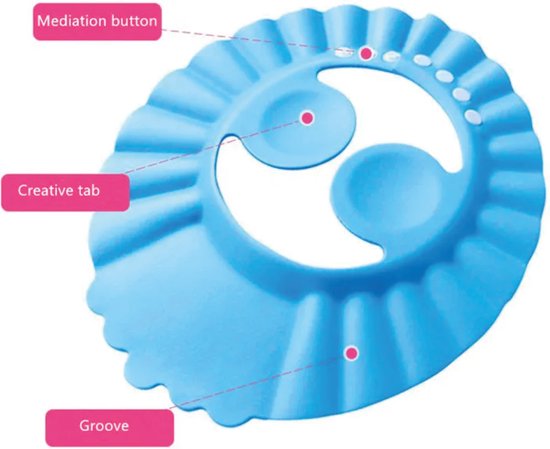 Douche kap - Blauw - Douchecap - Haren wassen zonder water in het ...