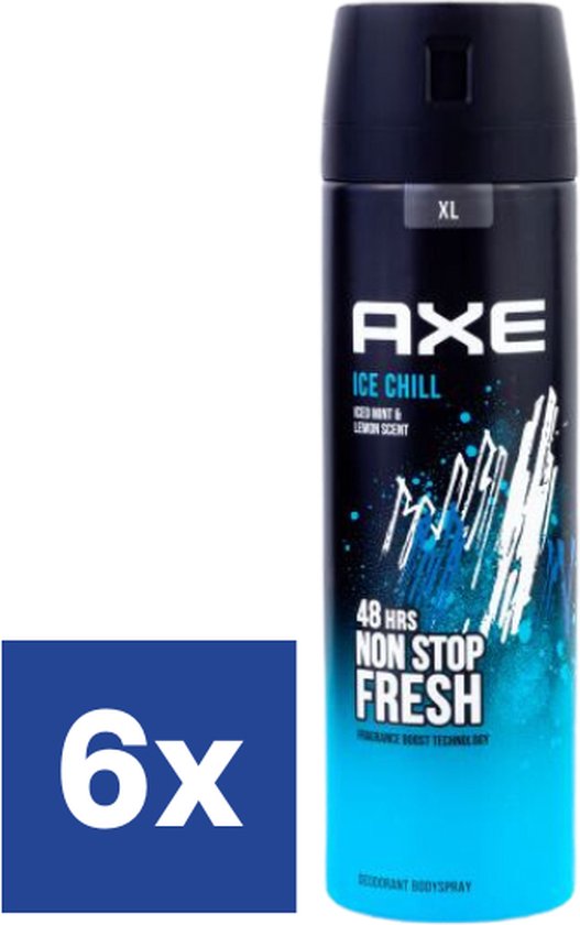 Axe Men Ice Chill Deo Spray - 6 x 200 ml | bol.com