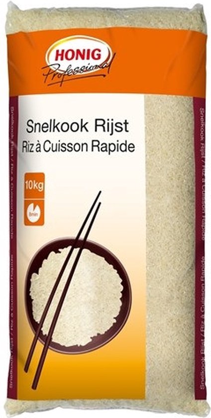 Honig Rijst snelkokend 7 minuten, zak 10 kg | bol