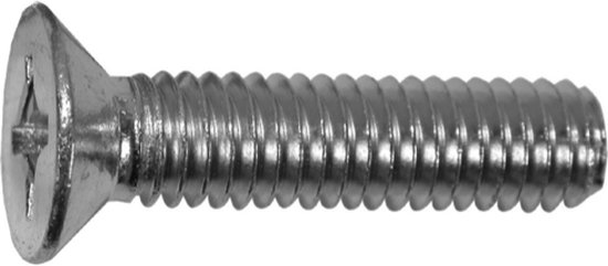 Moby - Metaalschroef Phillips verzonken kop 5mm 12mm 100st. doos | bol