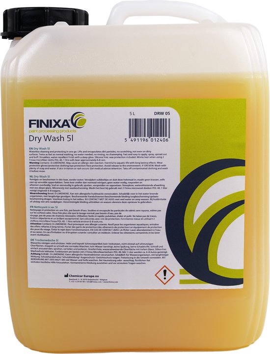 FINIXA Dry Wash - Auto Wassen Zonder Water | bol