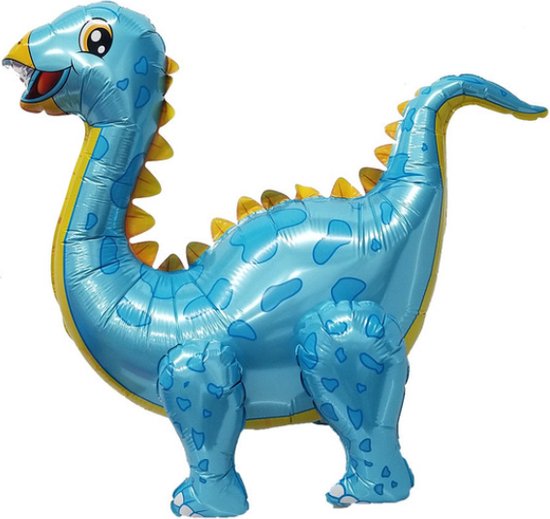 Dino ballon - Blauw - 4D - XXL - 75x64cm - Ballonnen - T-rex - Dino ...