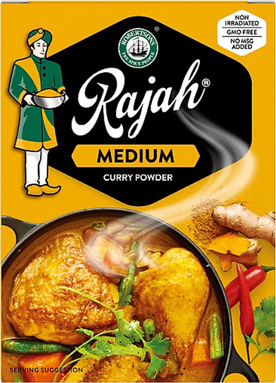 Robertson - Rajah Medium Curry Powder -100g - South Africa -(Zuid ...