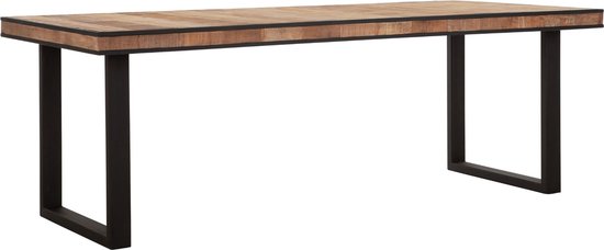 DTP Home Dining table Cosmo rectangular,78x225x100 cm, recycled teakwood | bol