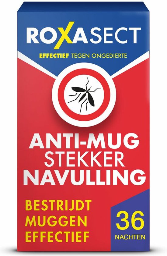 12x Roxasect Anti-Mug Stekker Navulling 30 ml | bol