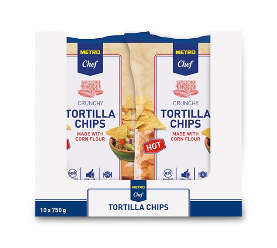 METRO Chef Tortilla chips hot 10 x 750 gram | bol