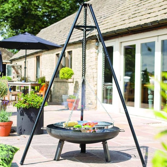 BBGRILL Driepoot barbecue zwart 172 cm BBQ TRIPOD | bol.com