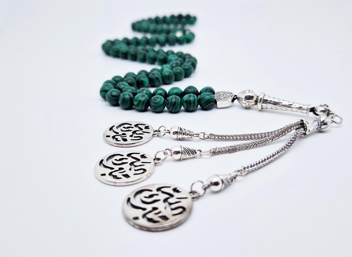 Tasbih 99 Klassieke Natuursteen Kralen - Moslim Gebed Kraal - Ronde ...