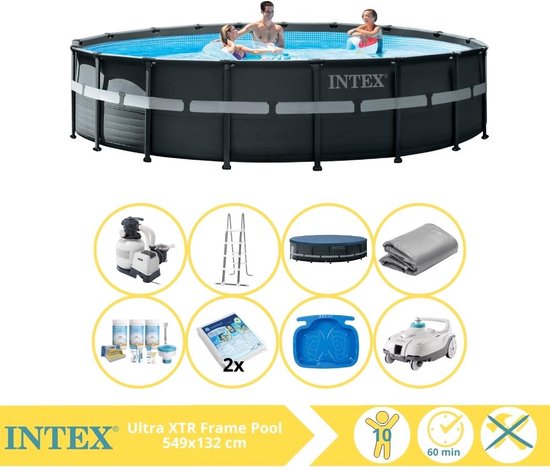 Intex Ultra XTR Frame Zwembad - Opzetzwembad - 549x132 cm - Inclusief ...
