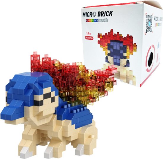 Micro Bricks - Pokemon bouwsteen modellen- 370 stenen - Cindaquill | bol