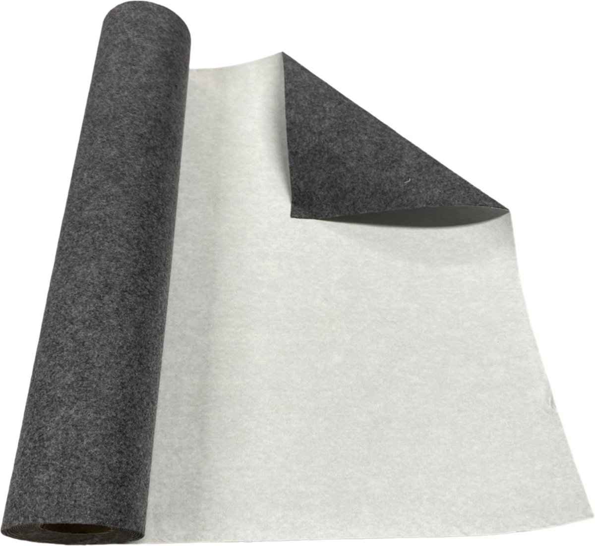 Plakvilt Zelfklevend - vilt 1mm dik - Circa 40 x 120 cm - Donker Grijs ...