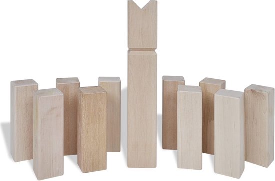 Houten Kubb spel set | bol.com