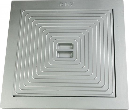 ABZ Enkel Putdeksel Aluminium 30 x 30 cm - Voor een opening van 19 x 19 ...