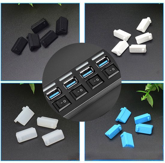 10 stuk Usb Stof Plug Charger Port Cover Vrouwelijke Jack Interface ...