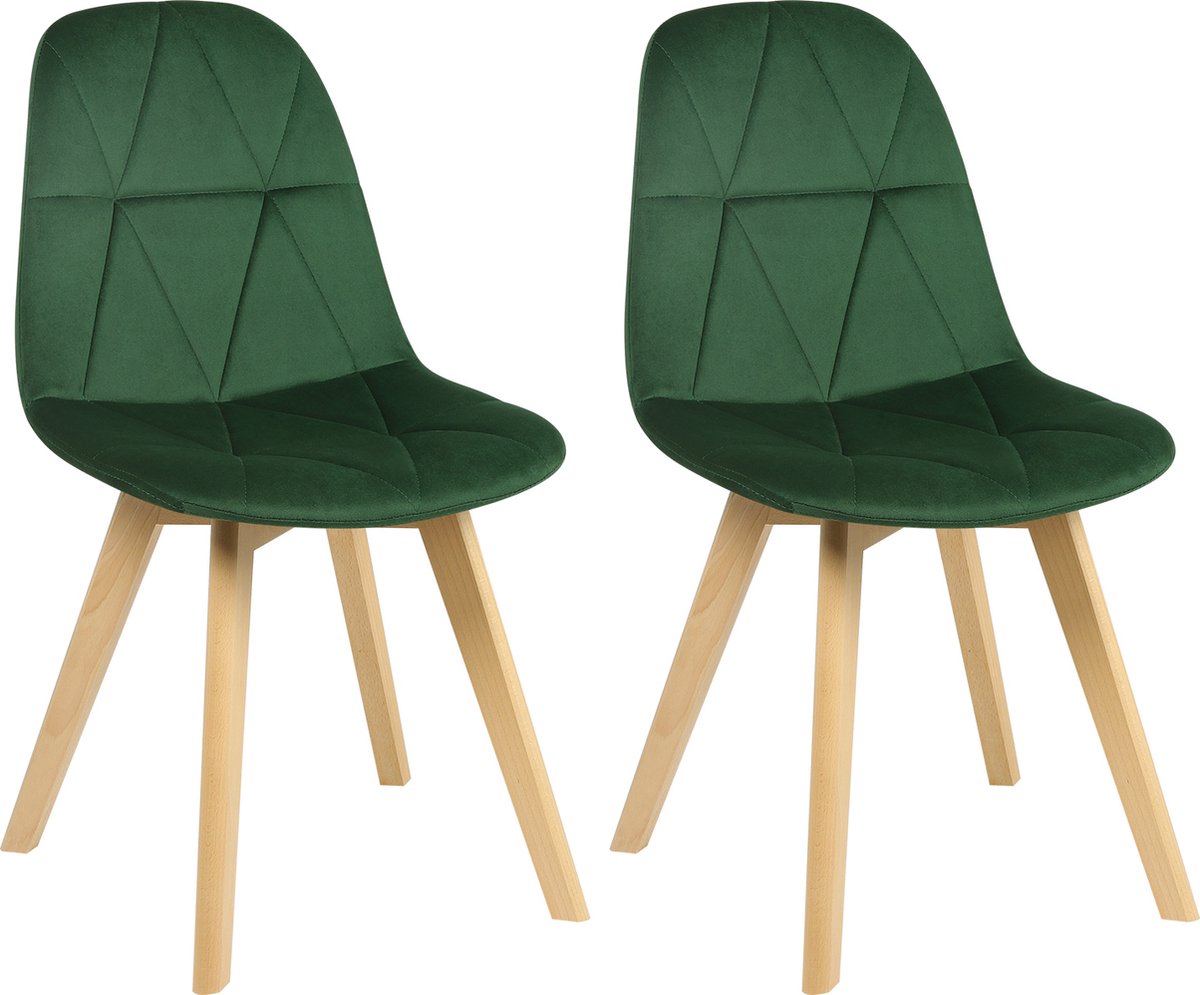 Set van 2 Stoelen - Luxe Eetkamerstoel - Eetkamerstoelen - 2 stoelen ...