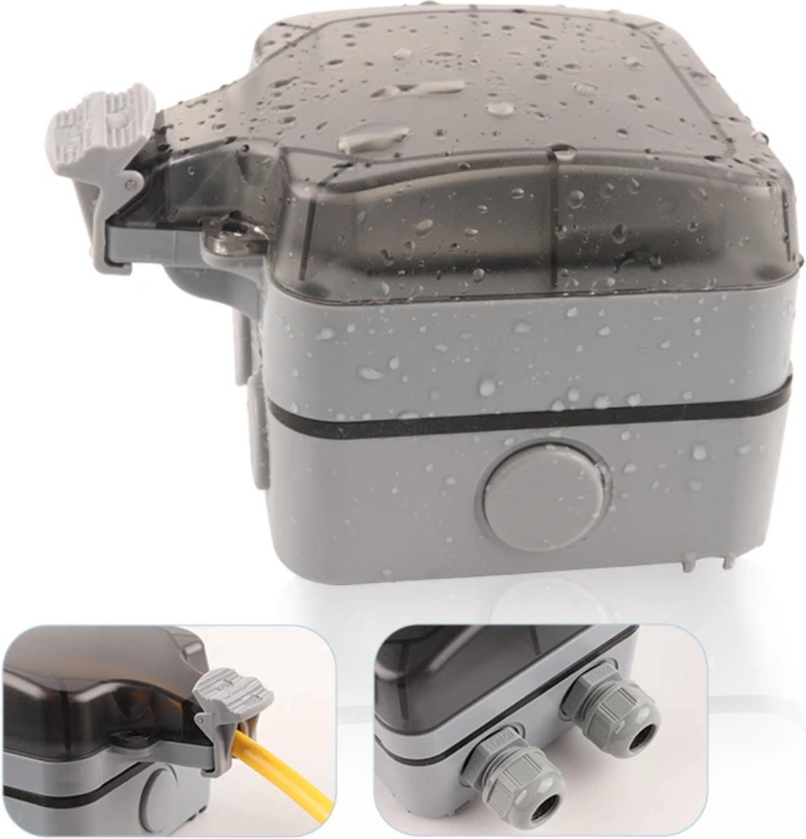 Buitenstopcontact enkel - wandstopcontact buiten - waterdicht ...