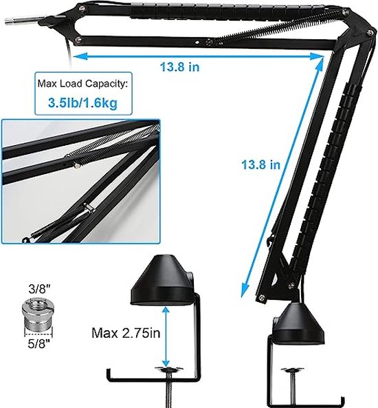microfoon arm / Microfoon Boom Arm Mic Stand Verstelbare / Microphone ...