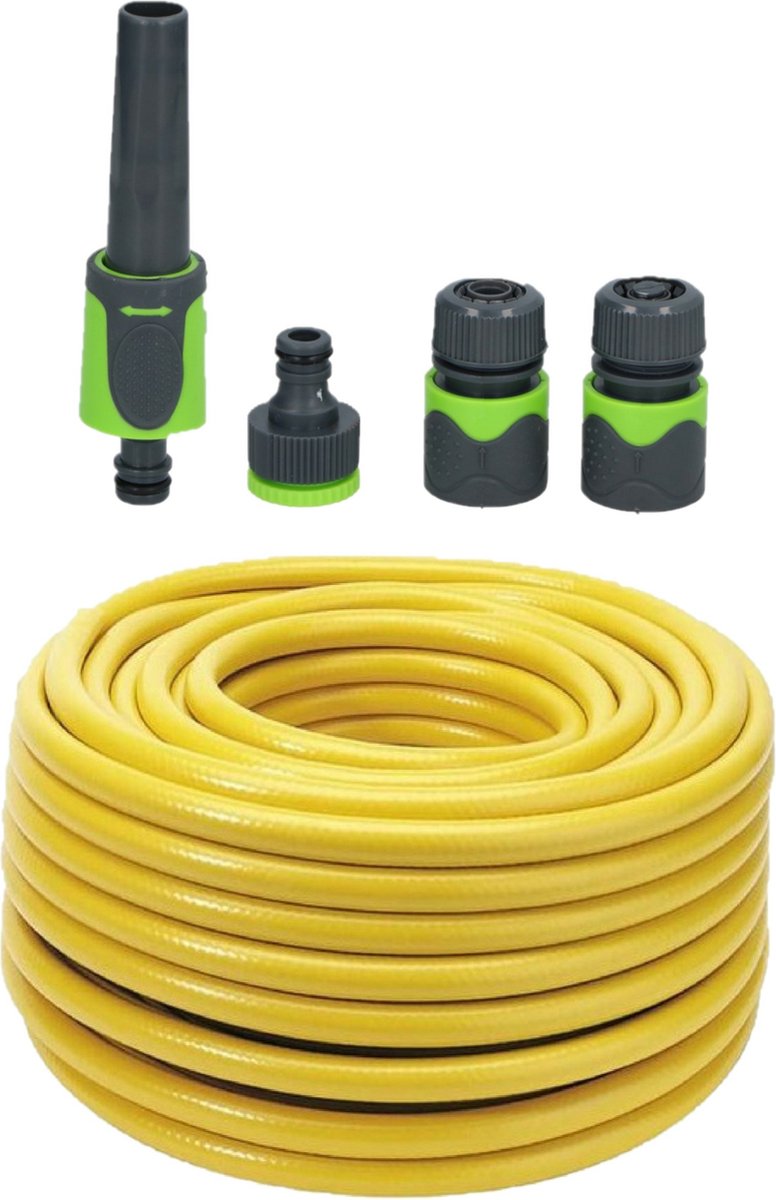 Hendrik Jan Tuinslang 50 meter - anti knik - 13mm - met koppelstukken ...