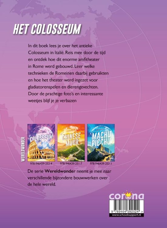 Wereldwonder - Het Colosseum | 9789464392524 | Elizabeth Noll | Boeken ...