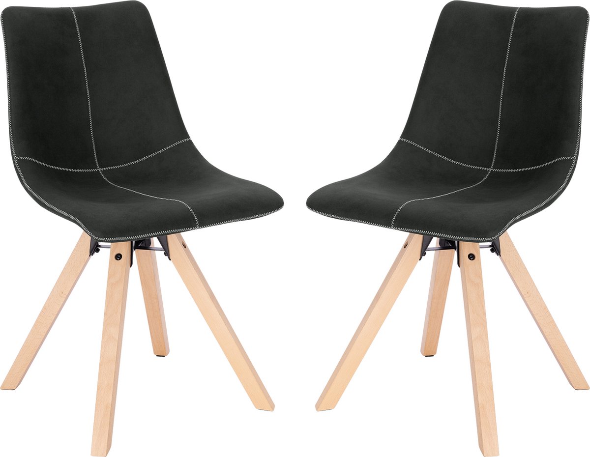 Set van 2 Stoelen - Luxe Eetkamerstoel - Eetkamerstoelen - 2 stoelen ...