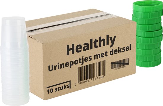 Healthly Urine Potjes met deksel - 10x125ml - Urine Containers ...
