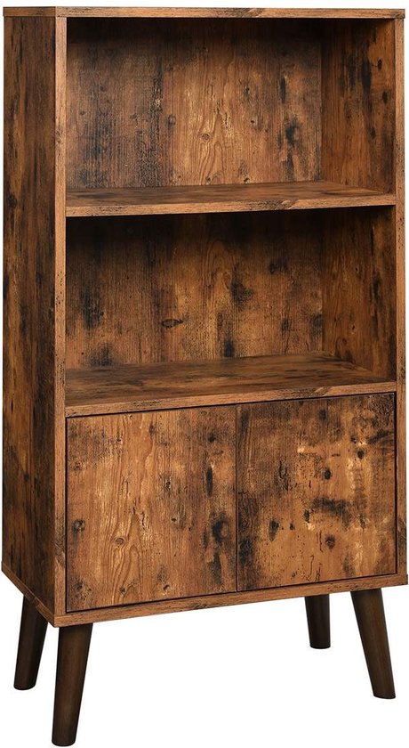 Bookcase deluxe - 2 compartments - Bookcase with doors - Living room ...